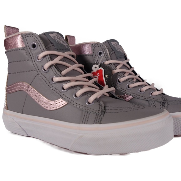 Vans | Shoes | Vans Sk8hi Mte Metallic Pink Grey | Poshmark